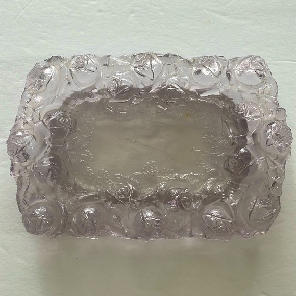 Accents | Vintage Glass Rose Dish | Poshmark
